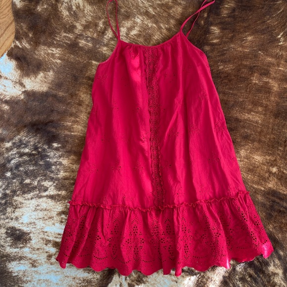 Knox Rose | Dresses | Knox Rose Red Eyelet Dress | Poshmark